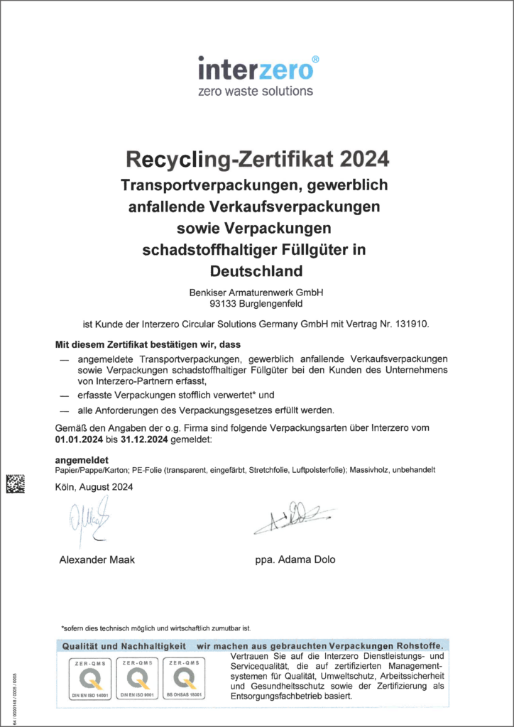 Download - Benkiser Armaturenwerk GmbH